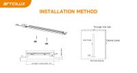 China A2Q0H Directly Illuminated Recessed Strip Light 1000*14*10.3 7.5w/m Triple Color CRI＞90 Plug-in Power Source Support Dimmer for sale