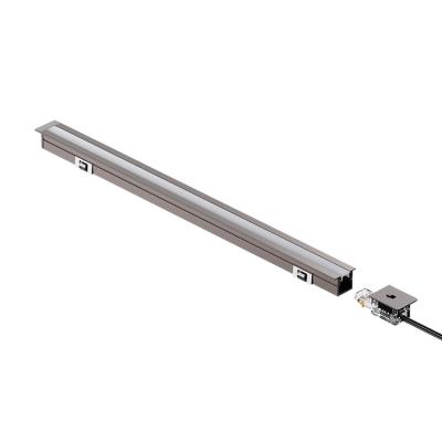 China A2Q0H Directly Illuminated Recessed Strip Light 1000*14*10.3 7.5w/m Triple Color CRI＞90 Plug-in Power Source Support Dimmer for sale