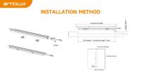 China A2Q05 Recessed Cut-to-Length Strip Light Suitable for Home Decorative Lighting PC Aluminum Alloy SMD2219 Beads DC12V/24V 5W/7.5W for sale