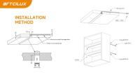 China A220AA Recessed Strip Light triple color temperature for sale