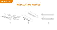 China A230A DC 12V Cabinet Exposed Baseboard Light Decorations Easy Installation LED Linear Light 6W/M Aluminum PC Surface-mounted for sale