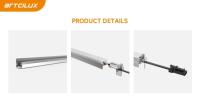 China A260A Aluminum PC Laminate Light 150-2000x8.5x11mm Ra 90 DC12V 5W/m 2835/168PCS/m MANUAL SWITCH Glass Thickness 5-10mm for sale