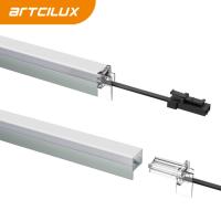 China A260A Aluminum PC Laminate Light 150-2000x8.5x11mm Ra 90 DC12V 5W/m 2835/168PCS/m MANUAL SWITCH Glass Thickness 5-10mm for sale