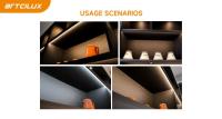 China A260C Front Laminate Lights PC Aluminum Alloy Ra≥90 Triple Color Temperature DC12V/24V 5W/7.5W/10W SMD2219/120pcs/m Surface Mounted for sale