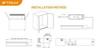 China A270D No-pull Strip Light For Hanging Cabinets Aluminum + PC DC12V/DC24V 7.5W/M 2219 /120PCS/M for sale