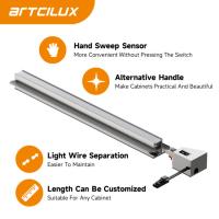 China A270D No-pull Strip Light For Hanging Cabinets Aluminum + PC DC12V/DC24V 7.5W/M 2219 /120PCS/M for sale