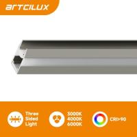 China A2102 Surface Mounted LED Glass Clip Light 1000*24*12mm DC12V 7.2W/m SMD2835 60PCS/M Energy Saving for sale
