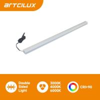 China A2103 Rated Voltage 12V LED Glass Clip Light 1000*25*14mm Indoor 7.5W/m SMD2835 60PCS/M 3000/4000/6000K for sale