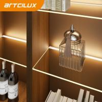 China A2103 Rated Voltage 12V LED Glass Clip Light 1000*25*14mm Indoor 7.5W/m SMD2835 60PCS/M 3000/4000/6000K for sale