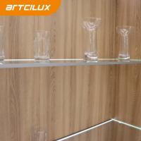 China A2107 LED Glass Clip Light 300-2700 length x9.7 width x15mm height Aluminum PC DC12V/24V 7.5W/m 2835/120PCS/M 3000/4000/6000K for sale