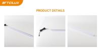 China A2108 LED Glass Clip Light 200-3000mm Length 12.3mm Width 21mm Height DC12V/24V 7.5W/m 2835/120PCS/M 3000/4000/6000K for sale
