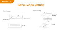 China A2203 LED Strip Light for Recessed Installation 1000*16*11.8 60LED 7.5W/m DC12V Ra＞90 3000/4000/6000K for sale