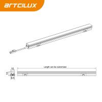 China A2307.SJ recessed strip light 1000*10*10mm Install Style recessed 7.5W/m DC12V for sale