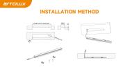 China A2307.SJ recessed strip light 1000*10*10mm Install Style recessed 7.5W/m DC12V for sale