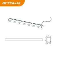 China A2403 Long-Lasting Decorative Strip Light 1000*27*27mm DC12V SMD2835 60PCS/M 7.2W/M Aluminum Ra 80 for sale