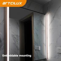 China A2403 Long-Lasting Decorative Strip Light 1000*27*27mm DC12V SMD2835 60PCS/M 7.2W/M Aluminum Ra 80 for sale