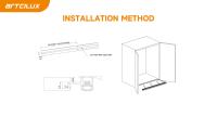 China A2708 RECESSED Installtion Board Light 7.5W/M 2835/120PCS/M DC12V/24V Aluminum PC 300-3000 length x38.4 width x18.7mm height for sale