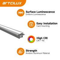 China A2708 RECESSED Installtion Board Light 7.5W/M 2835/120PCS/M DC12V/24V Aluminum PC 300-3000 length x38.4 width x18.7mm height for sale