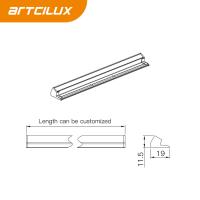China A2801A Decoration Strip Light Customized 1000X19*11.5, DC12V, 2835-120LED, 7.5W, 3000/4000/6000K, Ra>90 for sale