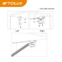 China Customizable A3170 LED Wardrobe Light 1000*15*30mm DC12V SMD2835 7.2W Cutting Service Suitable For Adapter Mounting for sale