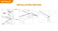 China A4500 Drawer Light Customized Length 40*13mm DC12V SMD3014(18PCS) 7.2W 3000/4000/6000K, Ra>80 for sale