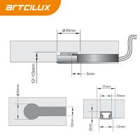 China S1005 Hidden Flick Dimmer Switch DC12V 60W Max 2.4GHz Frequency for sale