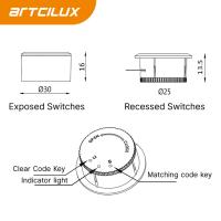 China Long Battery Life 2.4GHz Remote Control Wireless Sensor Switch With Adjustable Sensitivity And High Capacity 580mAH Battery for sale