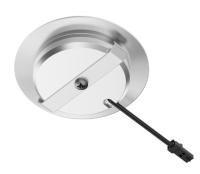 China A1116 Round Recessed Spotlight, silver color, Aluminum + PS, SMD2835, 3000/4000/6000K, 1W, DC12V for sale