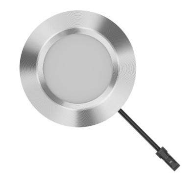 China A1116 Round Recessed Spotlight, silver color, Aluminum + PS, SMD2835, 3000/4000/6000K, 1W, DC12V for sale