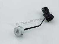 China A1311A Round Recessed Spotlight, Aluminum+PMMA, SMD2835, Embedded in Hole, 12V, 0.7W, 3000/4000/6000K for sale