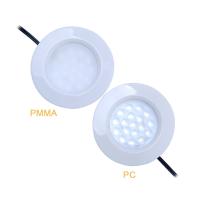 China 3.0w 12v DC LED Puck Lights White / Black 3000K/4000K/6400K Or Dual CCT 2700K-6400K A1110 for sale