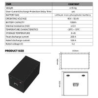 China 0.5C Lipo Battery 48v 100ah Lithium Ion Battery Energy Storage Solution for sale