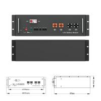 China 45V-57.6V Rackmount Lifepo4 Battery 48V 100Ah 5kwh Lithium Battery for sale