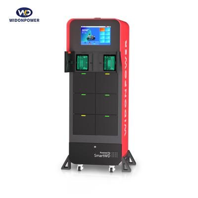 China Smart EV Battery Swap Cabinet All-in-One Solution, 8/12 Slots for E-Motorcycle Rental Business for sale