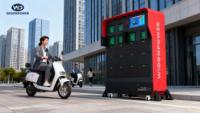 China High-Safety 8-Bay Power Swapping Cabinet - Smart Charging Strategy, BMS Communication & IPX4 Protection Battery Swapping Station for sale