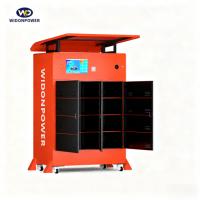 China Indoor/Outdoor Smart Battery Exchange Cabinet 12-Slot - Cloud Monitoring, BMS Communication & Water Immersion Detection Battery Swapping Station for sale