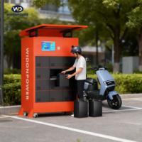 China Indoor/Outdoor Smart Battery Exchange Cabinet 12-Slot - Cloud Monitoring, BMS Communication & Water Immersion Detection Battery Swapping Station for sale