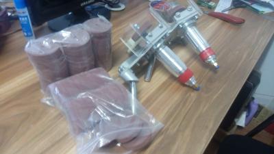 China Pneumatic Manual Low-E Grinding Machine Portable Handheld Low-e Coating Edge Deletion Tool for sale