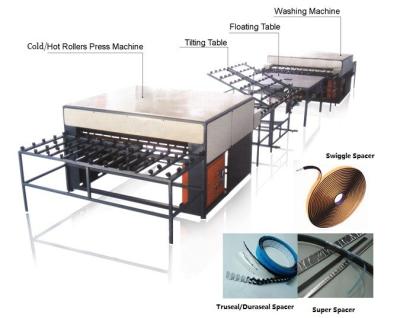 China Double Insulating Glass Production Line / Machine with 5 Pairs Rollers for sale