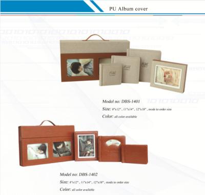 China Customized  Leather Album Cover with Suitcase /  PU Album Covers for sale