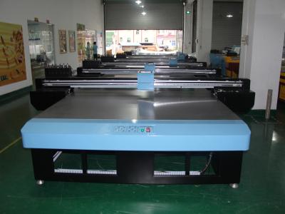 China Fabric 1.5 x 1.3m Flatbed Digital UV Printer With adjustable Nozzle Temperature Voltage for sale
