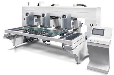 China L Shape Horizontal Glass Drilling Machine for Balcony Glass , High Efficiency for sale