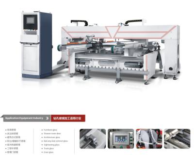 China Conveyor Double Heads Glass Drilling Machine For Automobile Glass , Stable Operation for sale