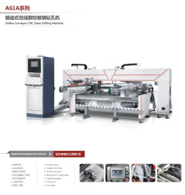 China Combined Automated CNC Glass Drilling Machine 4-12mm Glass Thickness for sale