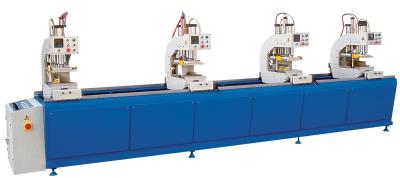 China Blue Auto UPVC Window and Door Machinery Four Head Welding Equipment for sale