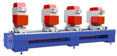China High Efficient UPVC Window Machine Welding PVC Profile With Four Head for sale