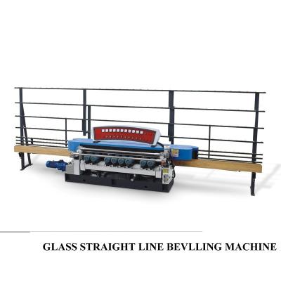 China Automatic Straight Line Glass Beveller Edge Cutting Grinding Polish Machine,Glass Straight Line Beveling Machine for sale