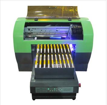 China Water Proof  3D Embossed UV LED Flatbed Printer CMYK / CMYKW Instant Dry Win98 Operation System for sale