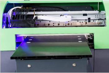 China Leather / PVC / ABS CMYK 4W High Accuracy LED UV Printer with EpsonDX5 Heads 100cm × 75cm × 52cm for sale