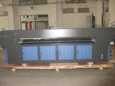 China CE KCMY + W Industrial Roll to Roll UV Printers with Tee Coupling Function / Moisturizing Device for sale